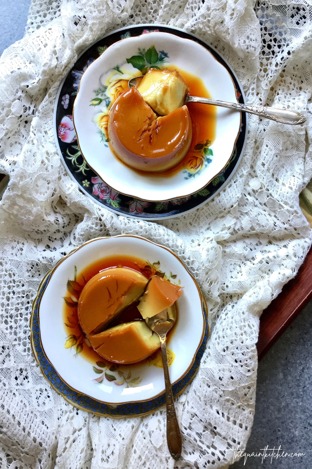 Vegan Crème Caramel - The Quaint Kitchen