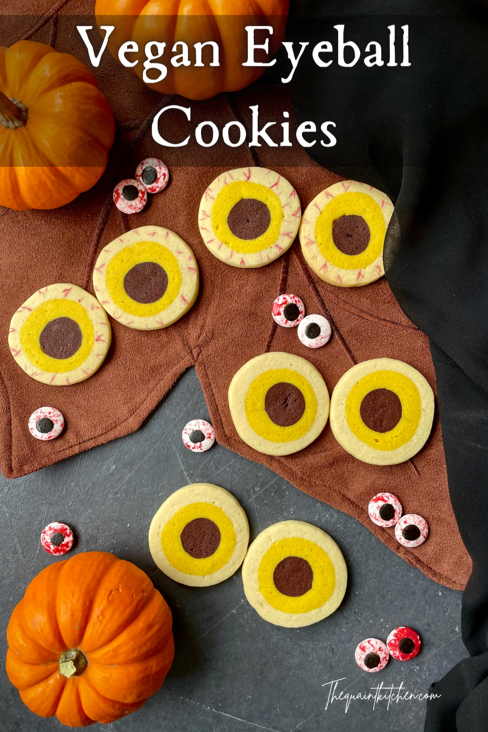Vegan Eyeball Cookies - The Quaint Kitchen